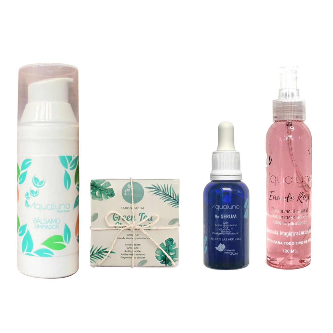 KIT RUTINA DIARIA CON AGUA MICELAR - Aqualuna